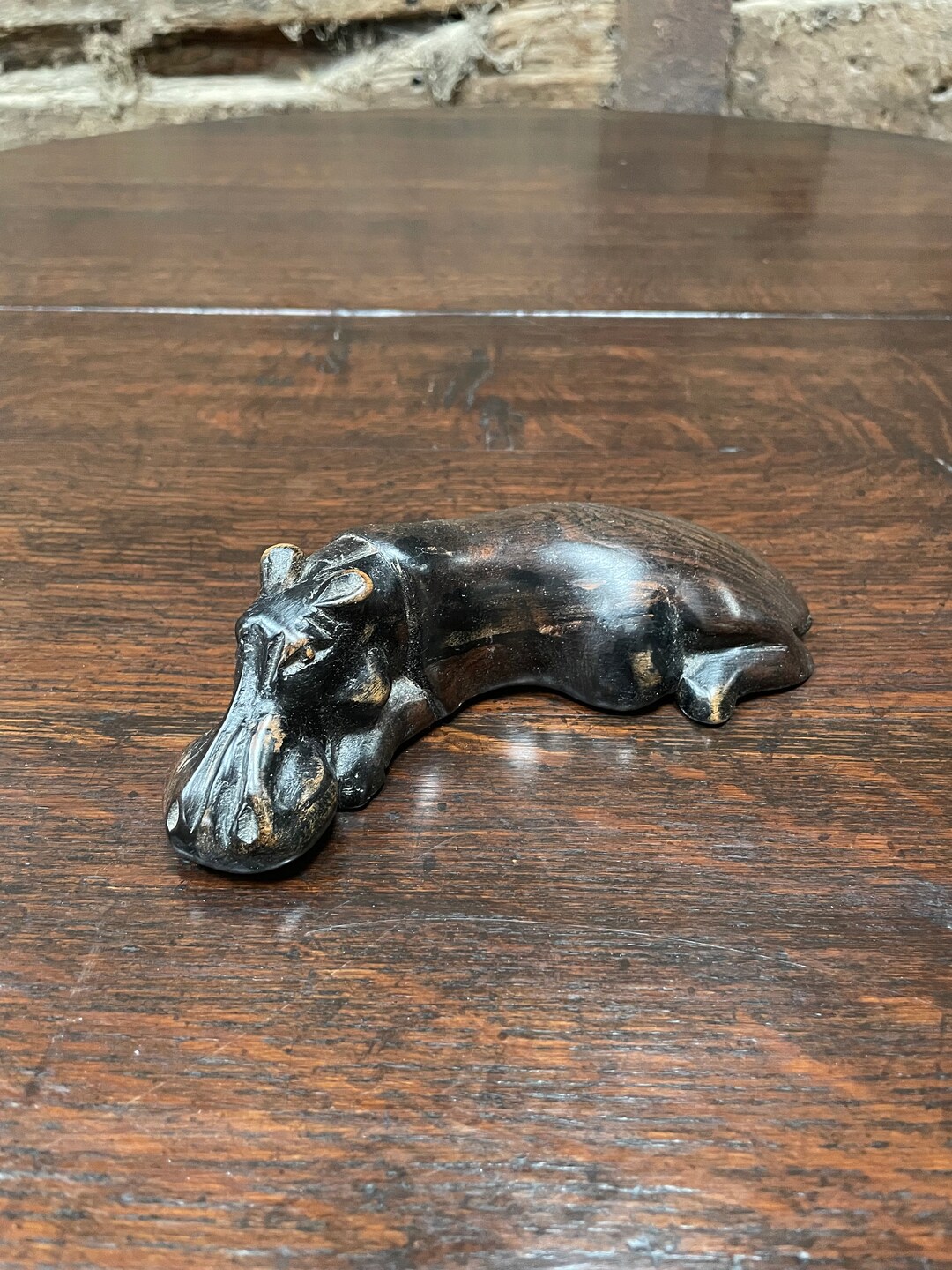 Carved and Polished Stone Hippo, Hippopotamus H2 - Etsy UK