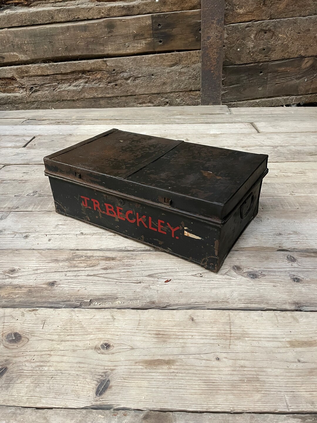 Vintage Brown Steel Ammunition Box, 1940s, Sturdy, Authentic, Original ...