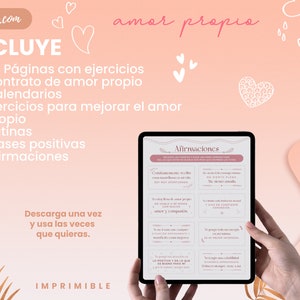Libreta de Ejercicios De Amor Propio - Etsy España