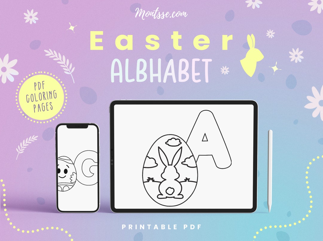Easter | Easter Alphabet | Coloring Pages | Alphabet | Easter Alphabet ...