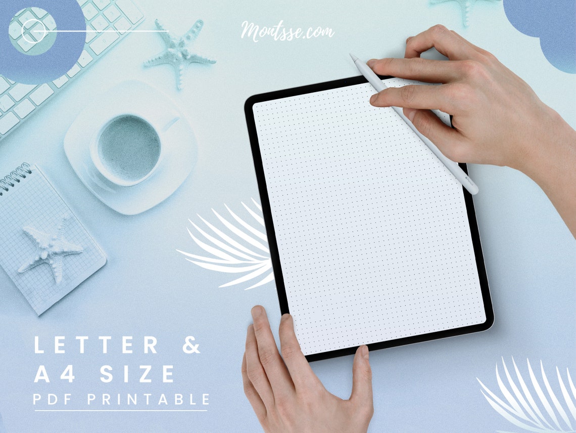 Dot Grid Paper Printable Bullet Journal Pages Bullet Journal - Etsy