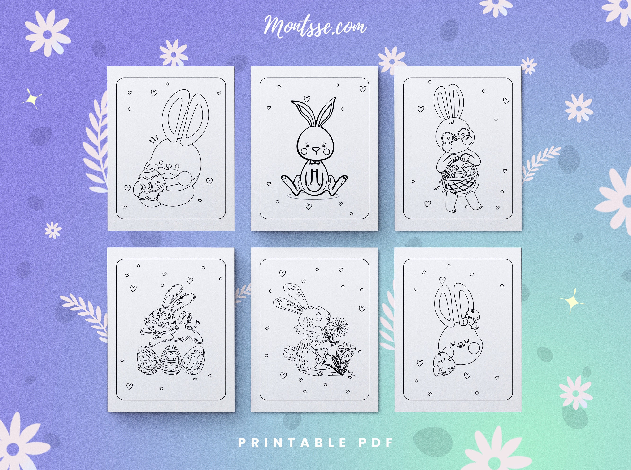 Easter Coloring Pages | Printable | Spring | Easter Printable - Etsy