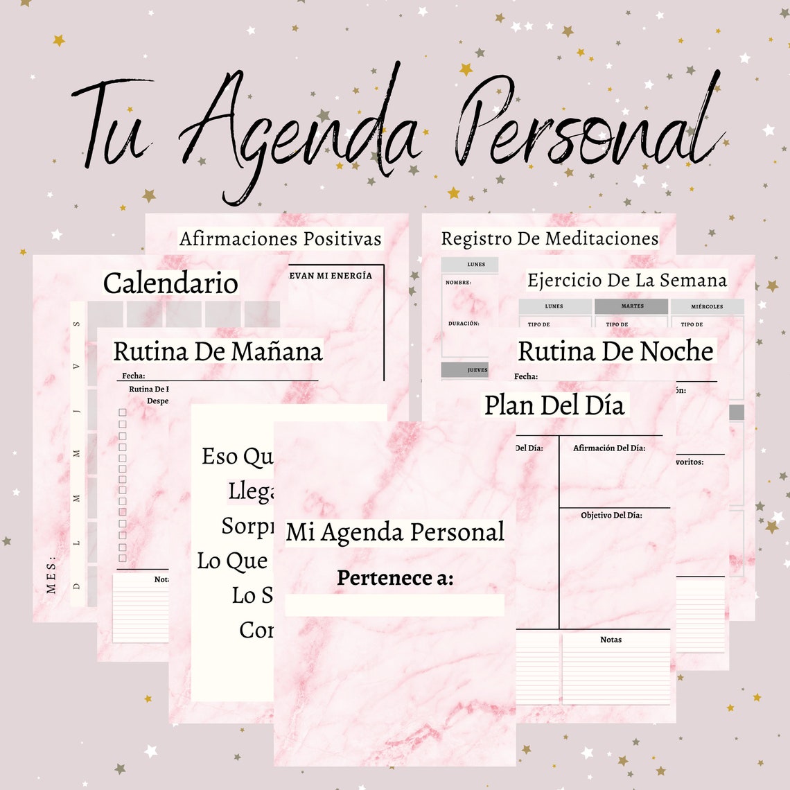 Mi Agenda Personal | Etsy
