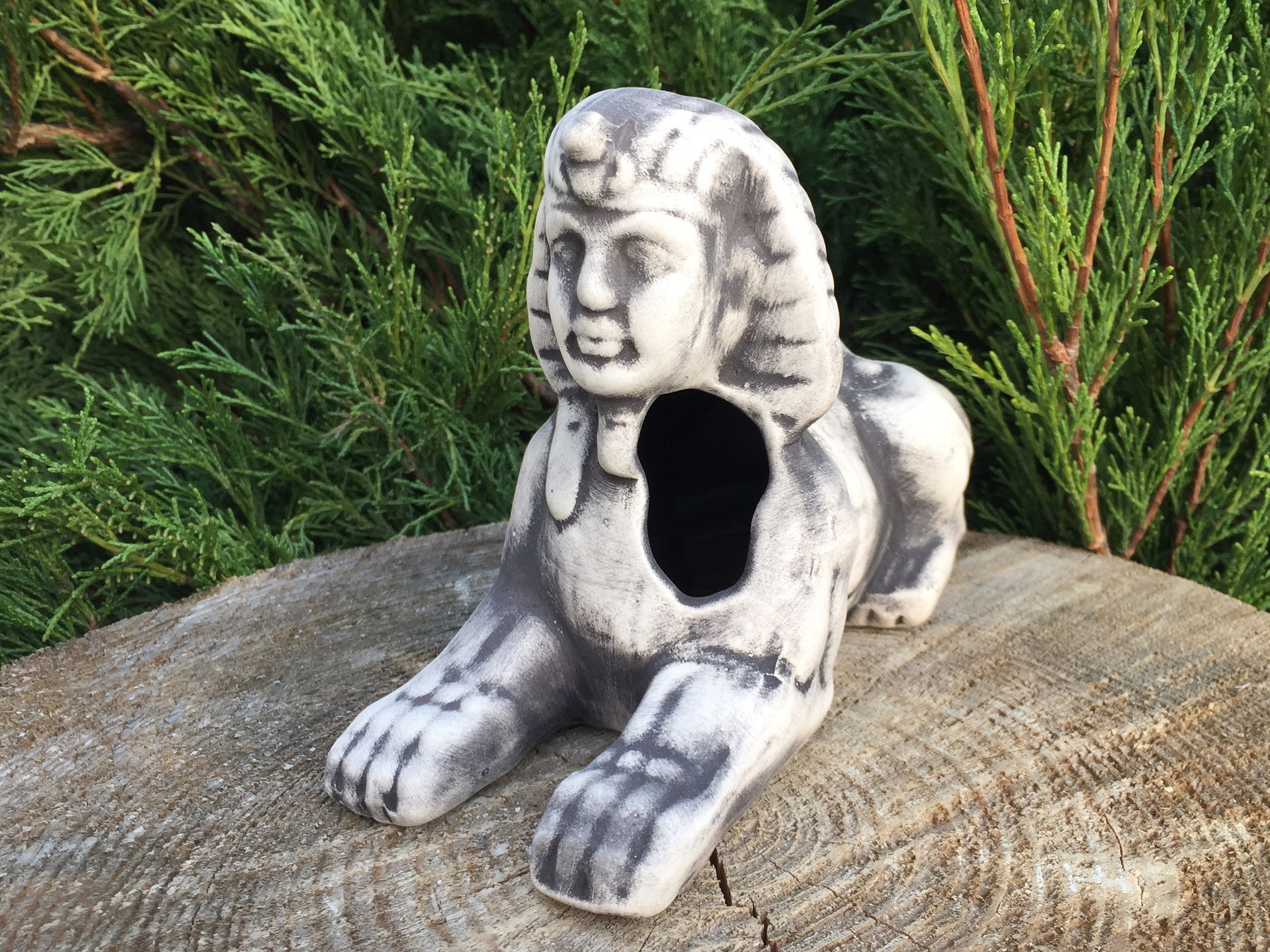 Ceramic Sphinx Sculpture for Aquarium Fish Cave Aquarium - Etsy