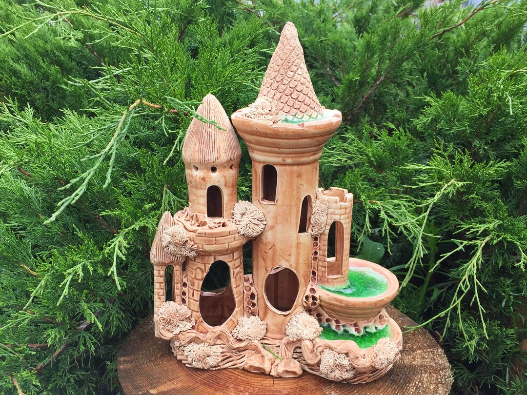 Large Aquarium Ceramic Castle, Aquarium Decor and Fish Cave, Aquarium ...