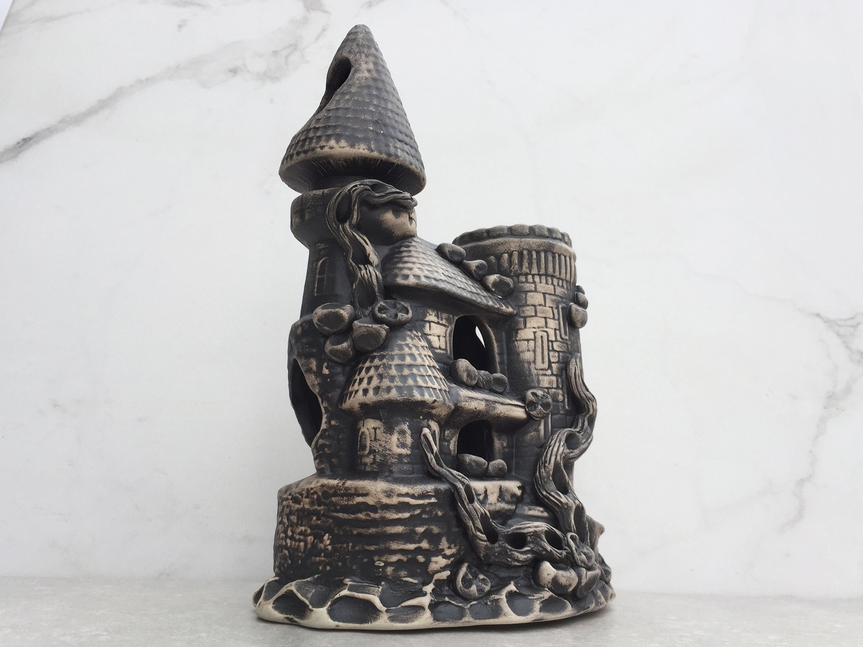 Ceramic Aquarium Castle for Fish Tank Decoration. Aquarium - Etsy