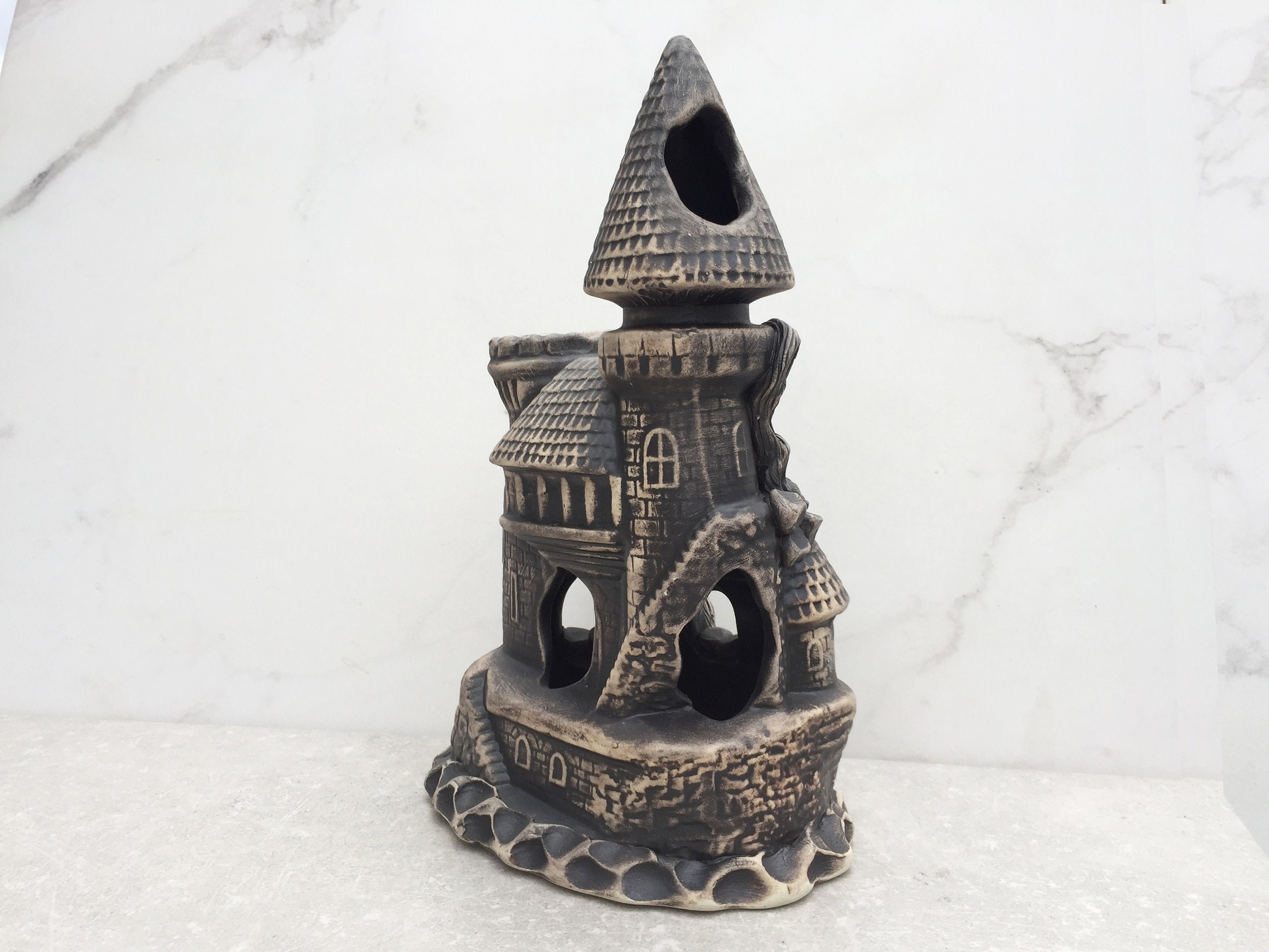 Ceramic Aquarium Castle for Fish Tank Decoration. Aquarium - Etsy