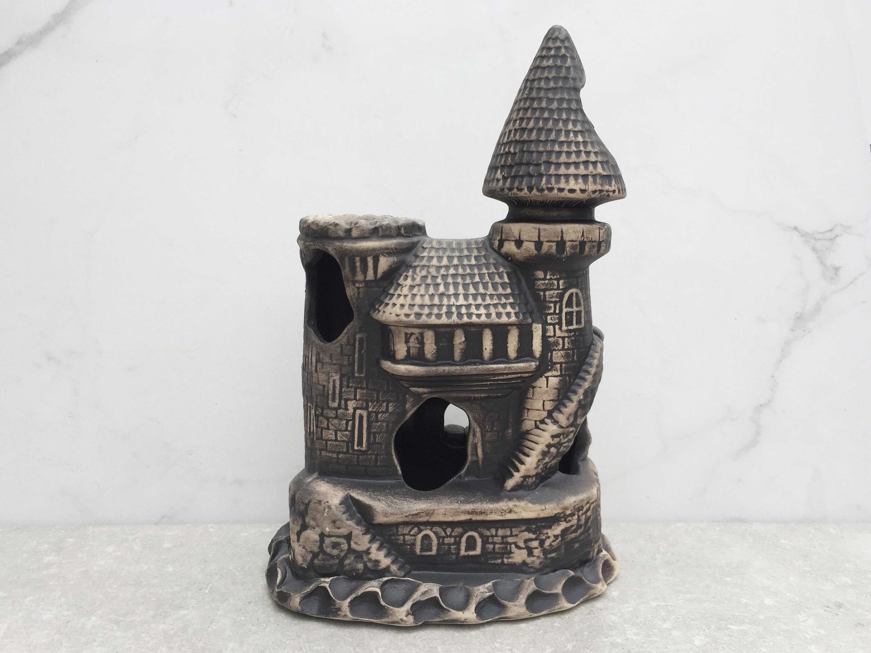 Ceramic Aquarium Castle for Fish Tank Decoration. Aquarium - Etsy