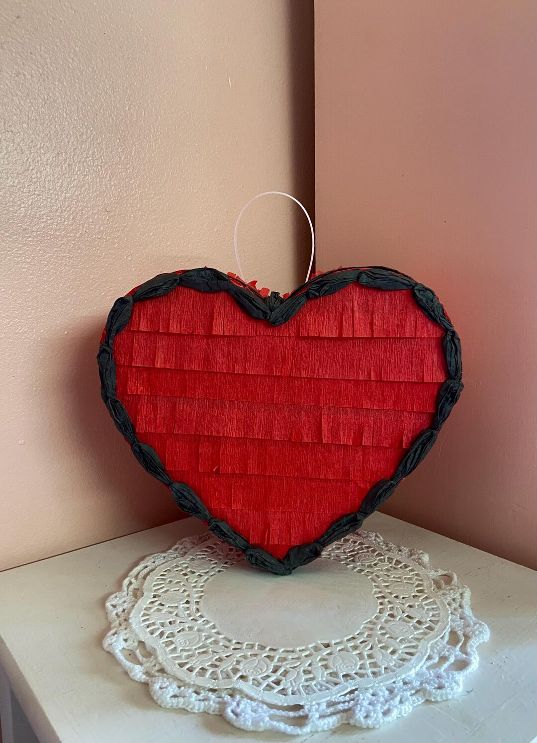 Red and Black Heart Piñata - Etsy