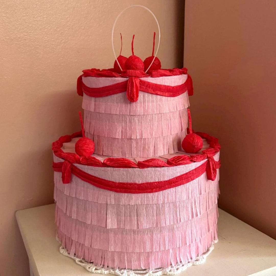 Customizable Cherry Cake Piñata - Etsy