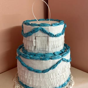 Mini Blue Cake Piñata - Etsy