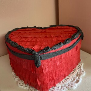 Red and Black Heart Piñata - Etsy