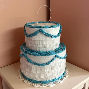 Mini Blue Cake Piñata - Etsy