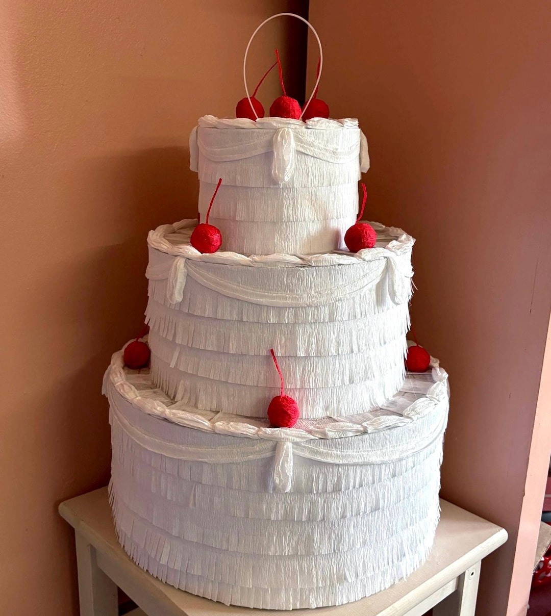Customizable 3-layer Cherry Cake Piñata - Etsy