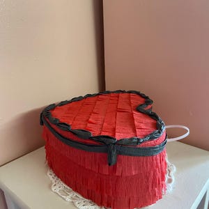 Red and Black Heart Piñata - Etsy