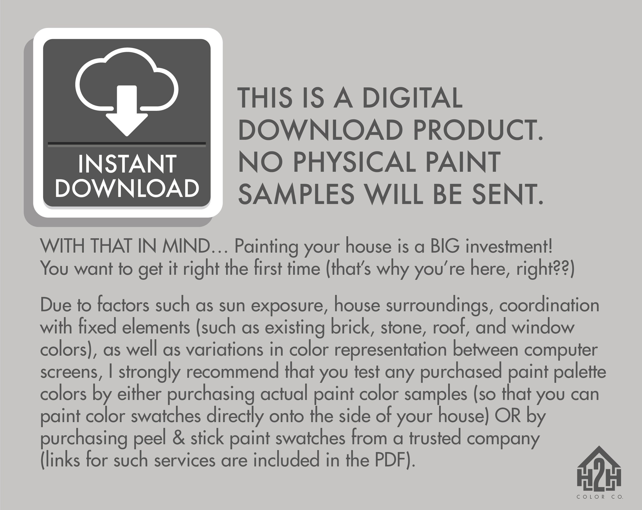 Exterior Home Paint Color Rendering, Exterior House Color Mockup, Color ...