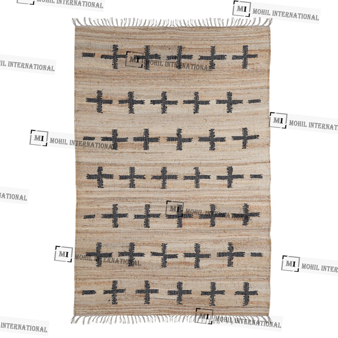 Handmade Wool Jute Runner Rug, Jute Stair Runner Rug, Hemp Stair Carpet ...