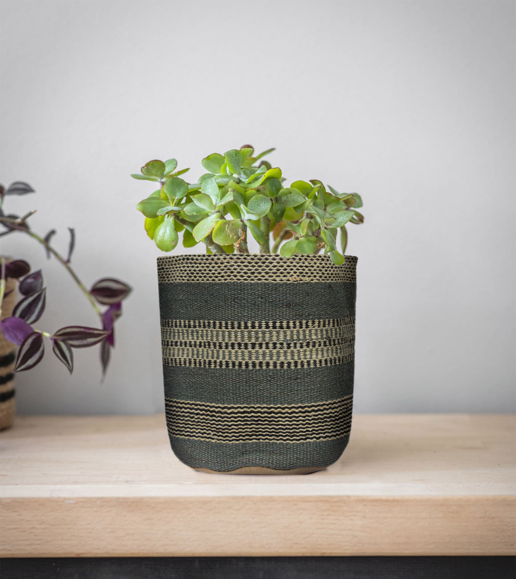 Hand-crocheted Jute Basket Planter, Boho Garden Decor - Etsy