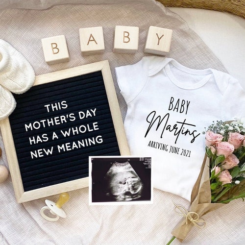 Editable Social Media Pregnancy Announcement Custom Baby - Etsy