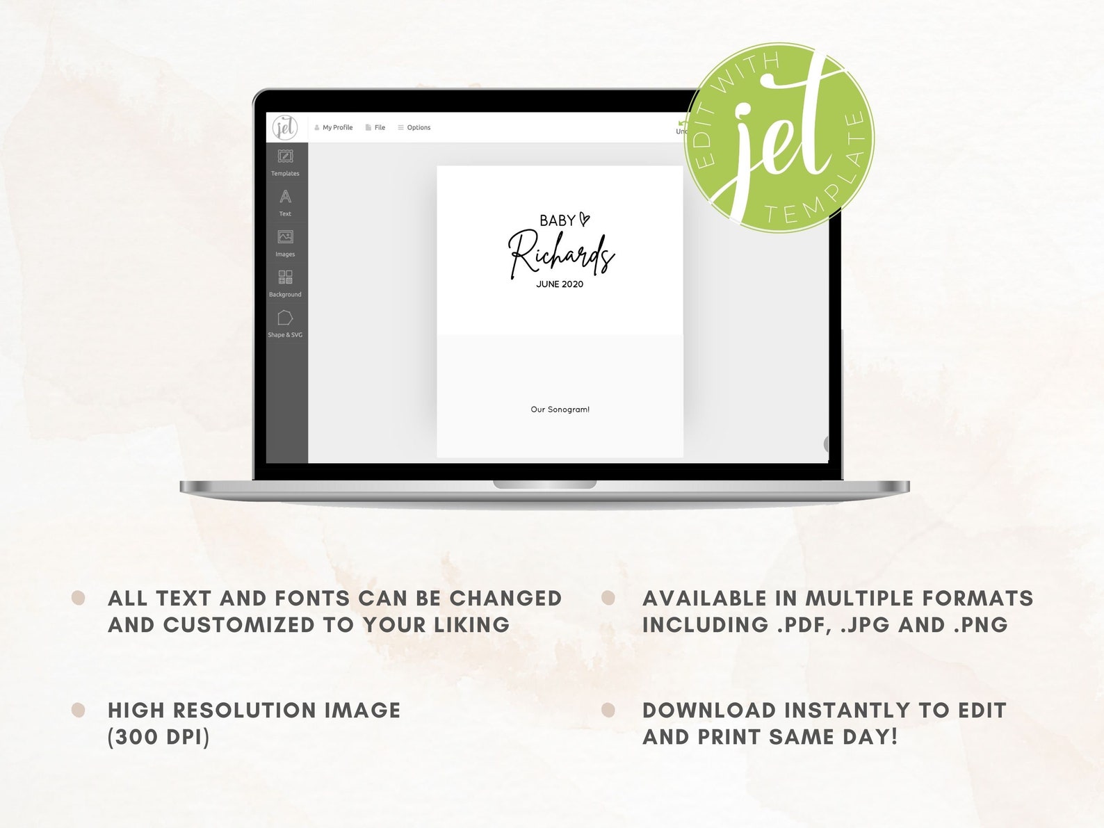 Editable Edit Yourself Baby Coming Soon on the Way Tell - Etsy
