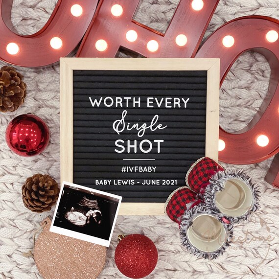 IVF Pregnancy Announcement Social Media Post Baby | Etsy