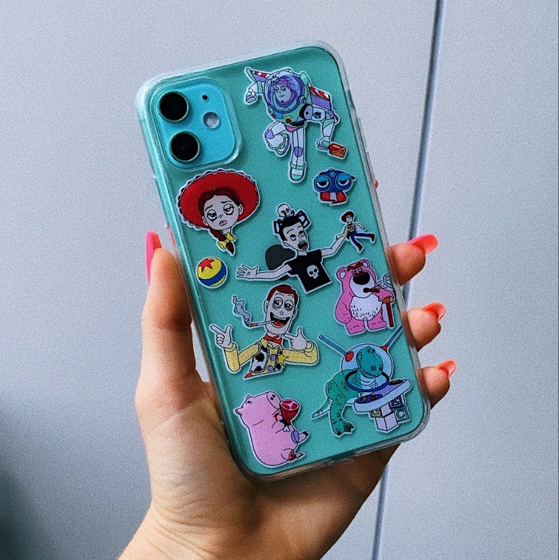 Cartoon toy character cool phone case iPhone Samsung Huawei | Etsy