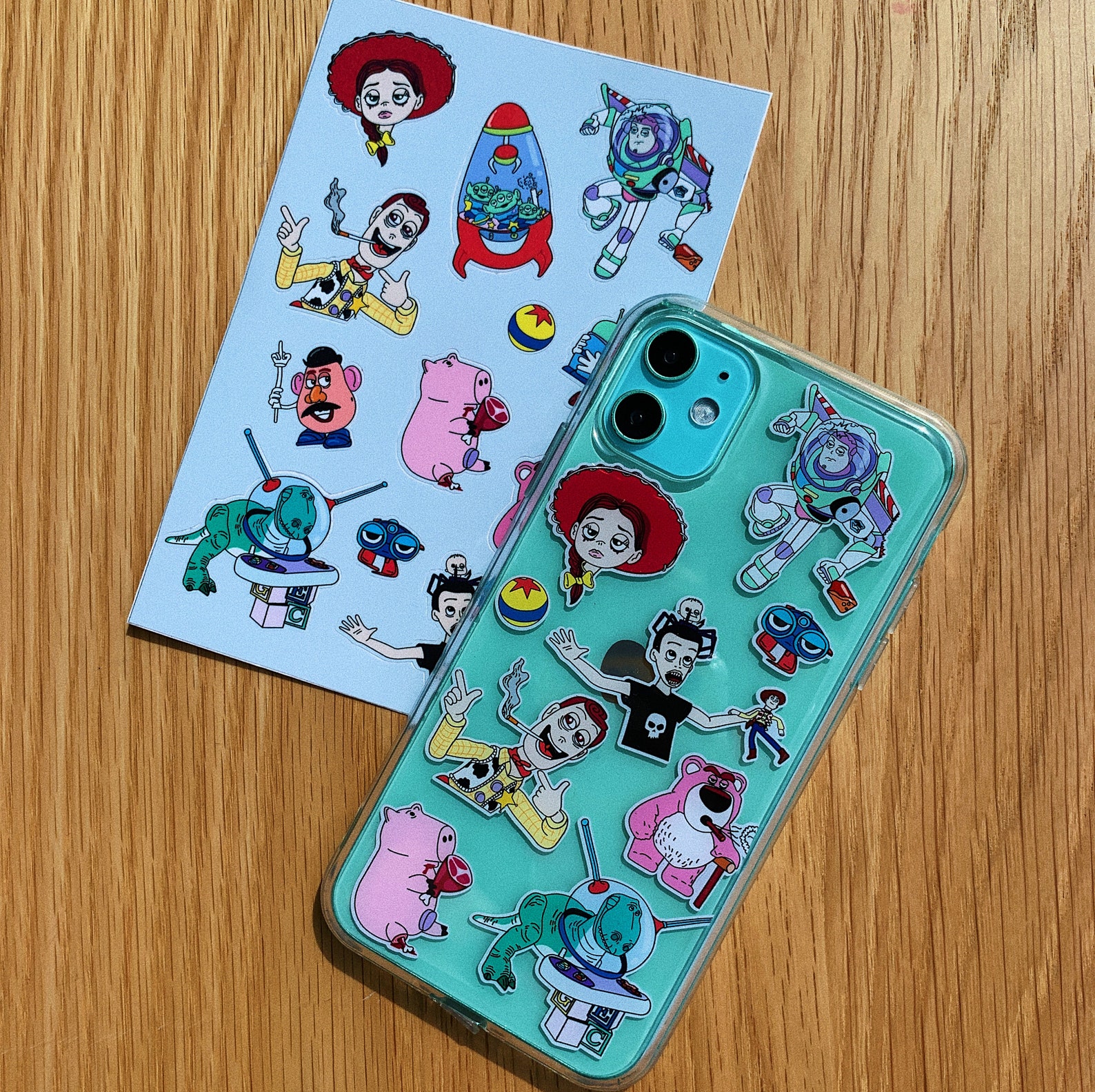 Cartoon toy character cool phone case iPhone Samsung Huawei | Etsy