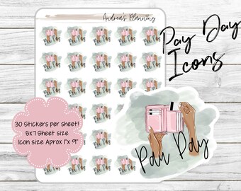 Pay Day Digital Stickers - Etsy