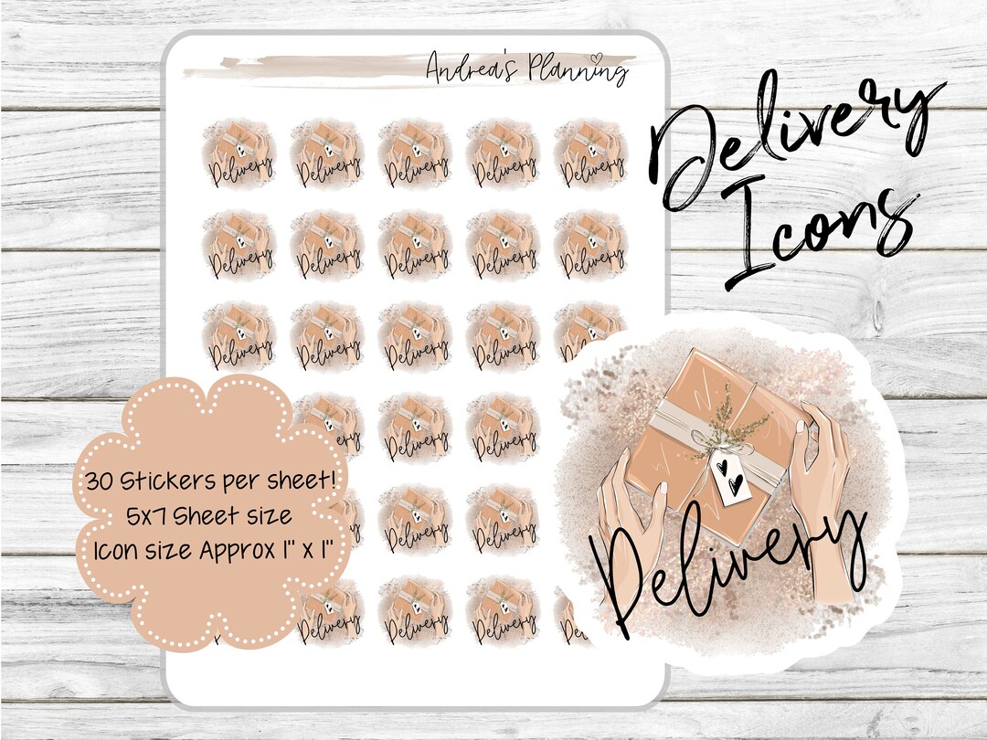 Functional Planner Sticker Icons / Delivery / Package / Erin Condren - Etsy
