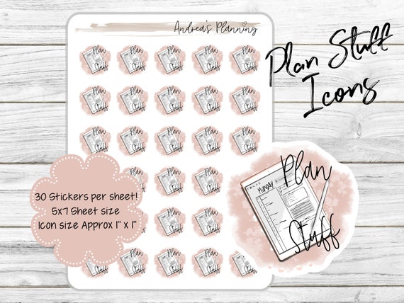 Functional Planner Sticker Icons / Plan Stuff / Erin Condren - Etsy
