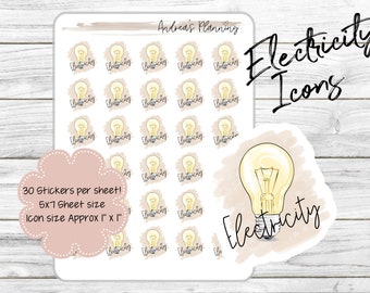 Electricity Bill Sticker - Etsy