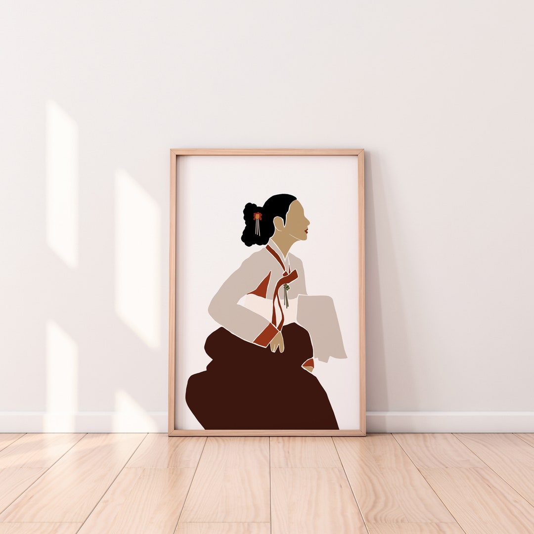 Korea Art Print | Wall Art Print | Korean Culture | Korea Women Print ...