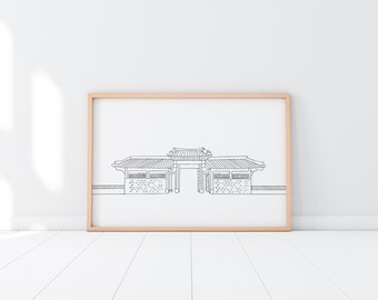 Line Art Print Wall Art Print Korea Art Print Korean | Etsy