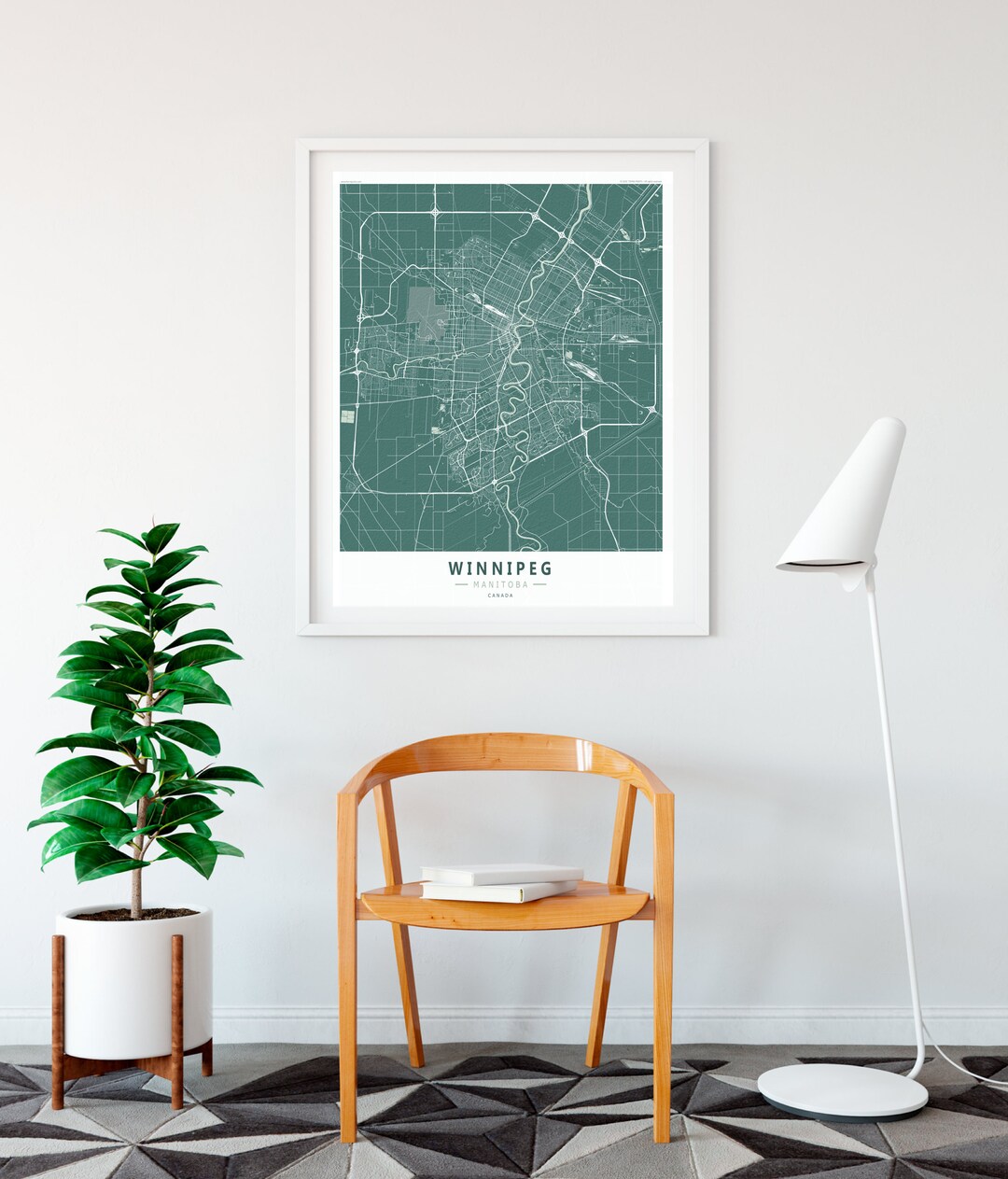 WINNIPEG Map Print WINNIPEG Poster Modern Map Print City Map Print Gift ...