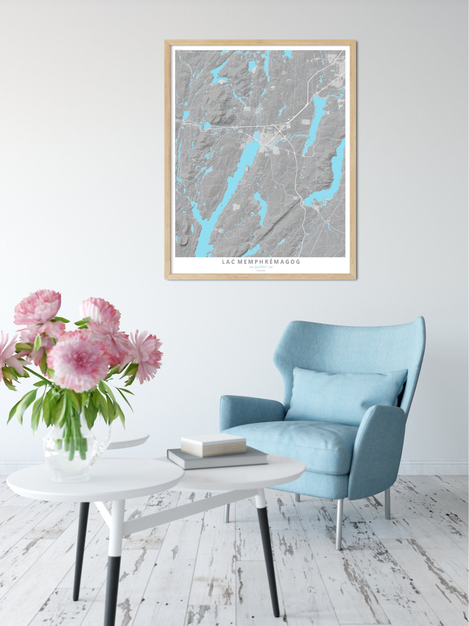 LAC-MEMPHREMAGOG Map Print Special Edition - Etsy