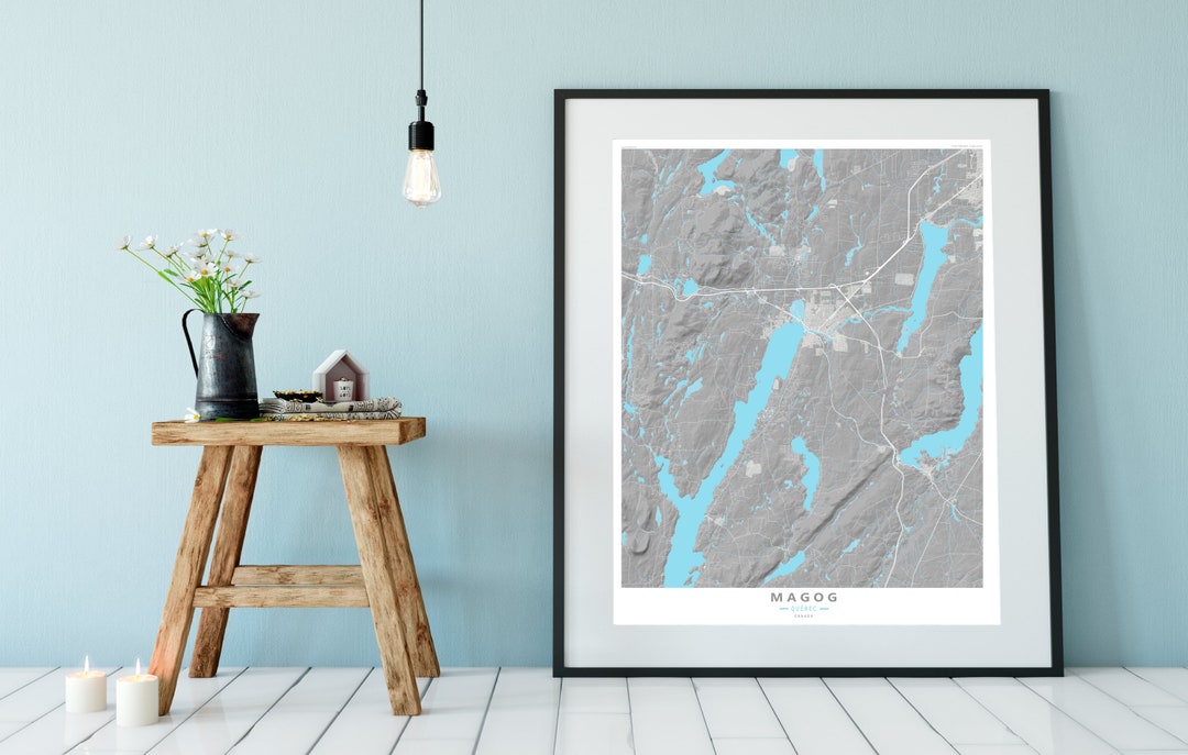 MAGOG Map Print | MAGOG Poster | Modern Map Print | City Map Print ...