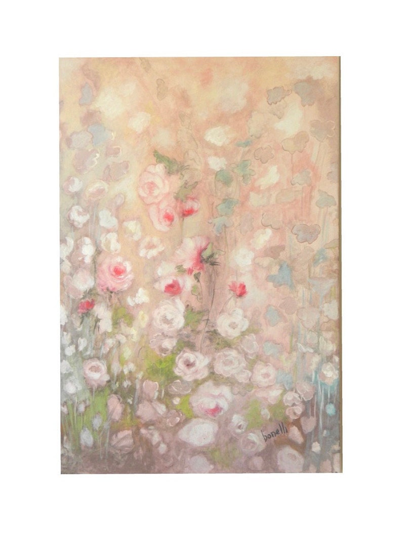 Painting With Rose Shabby Chic Cadre De Rose Romantique - Etsy