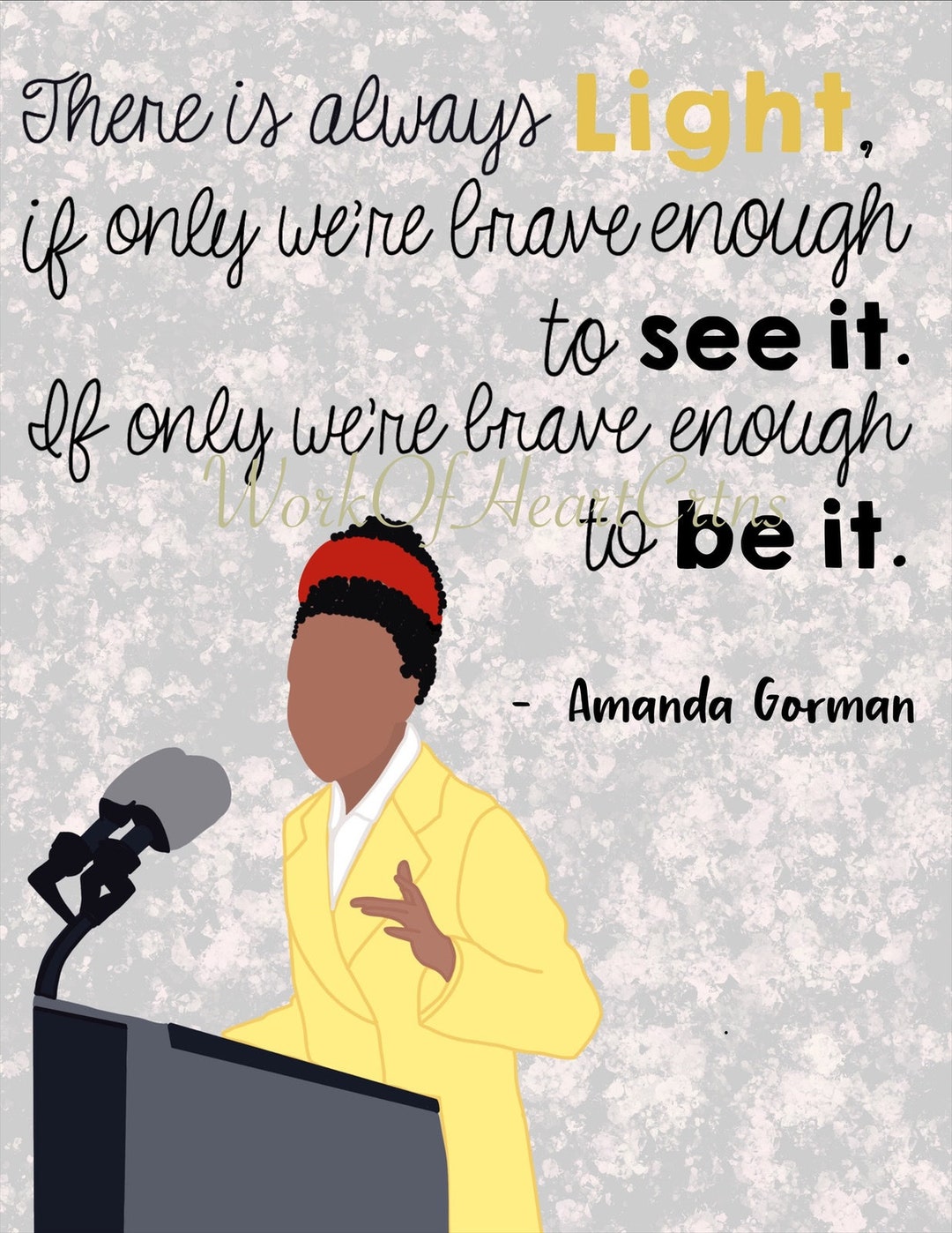Amanda Gorman Quote - Inauguration - Etsy