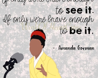 Amanda Gorman Inauguration Full Poem Digital Download Art - Etsy