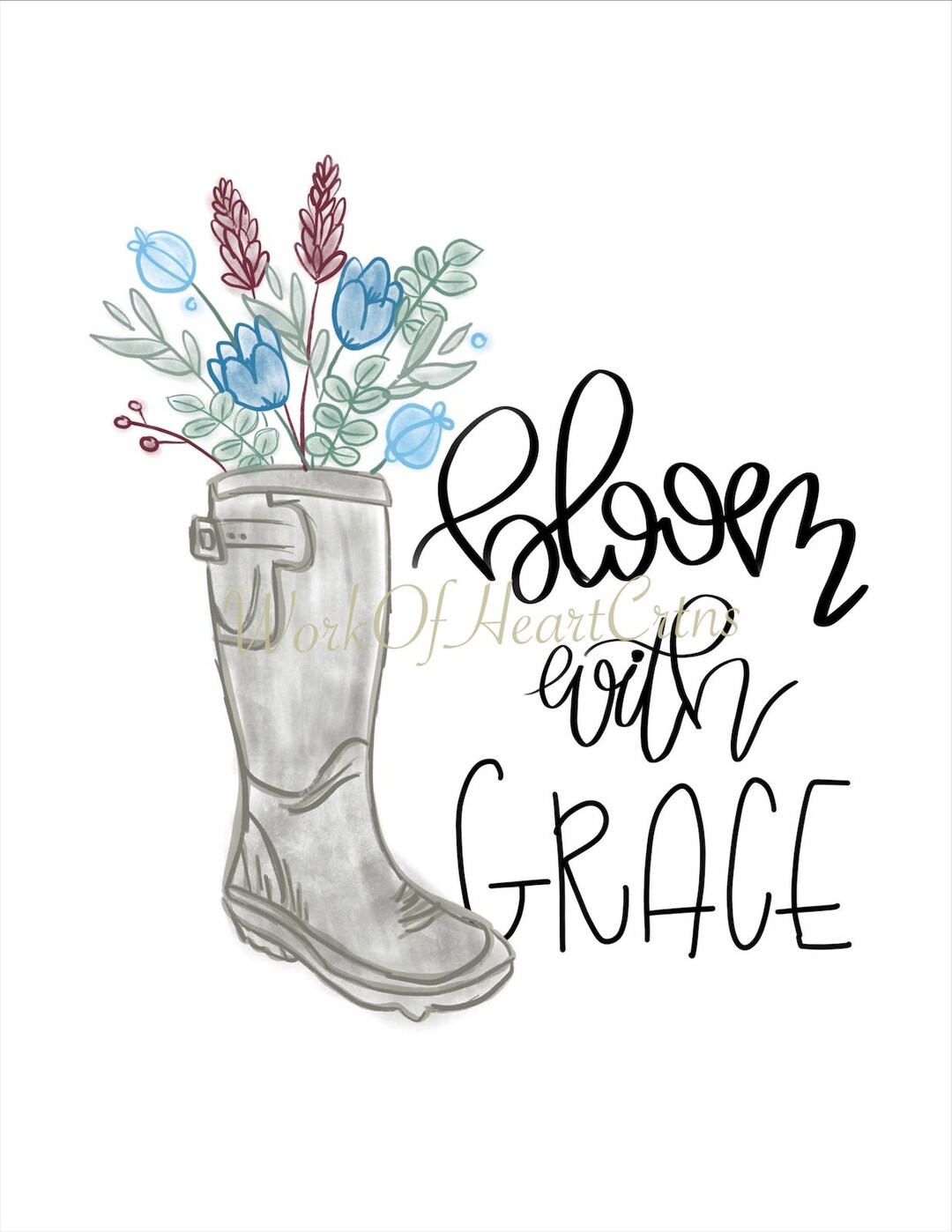 Bloom With Grace Print (digital File Only) - Etsy