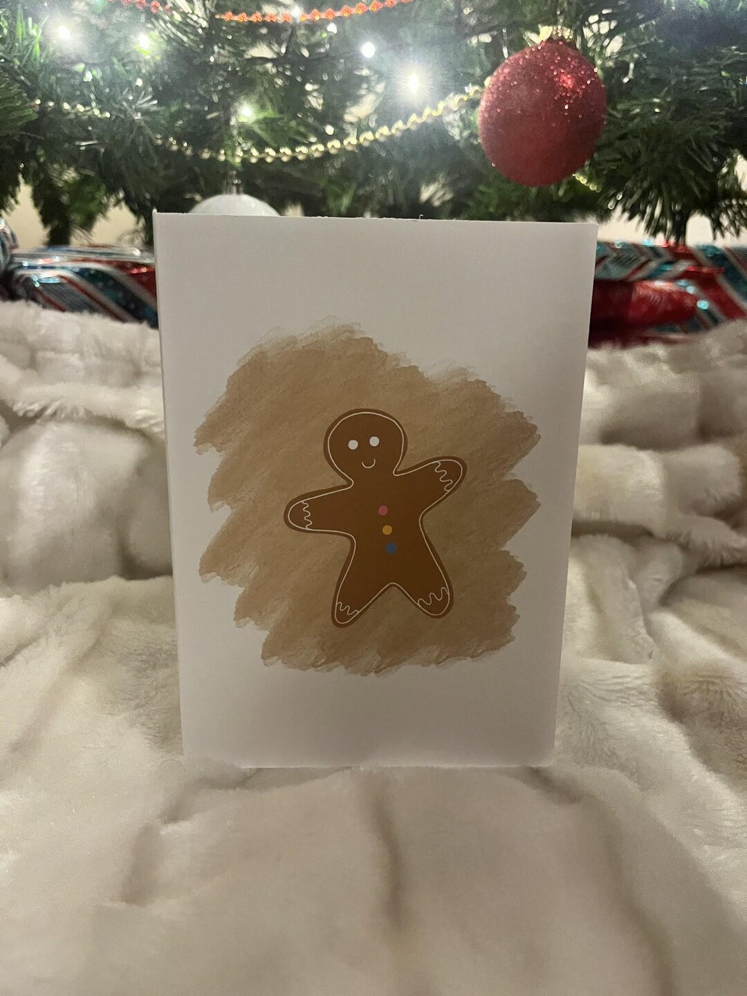 Gingerbread Man Christmas Card Merry Christmas Happy Christmas ...