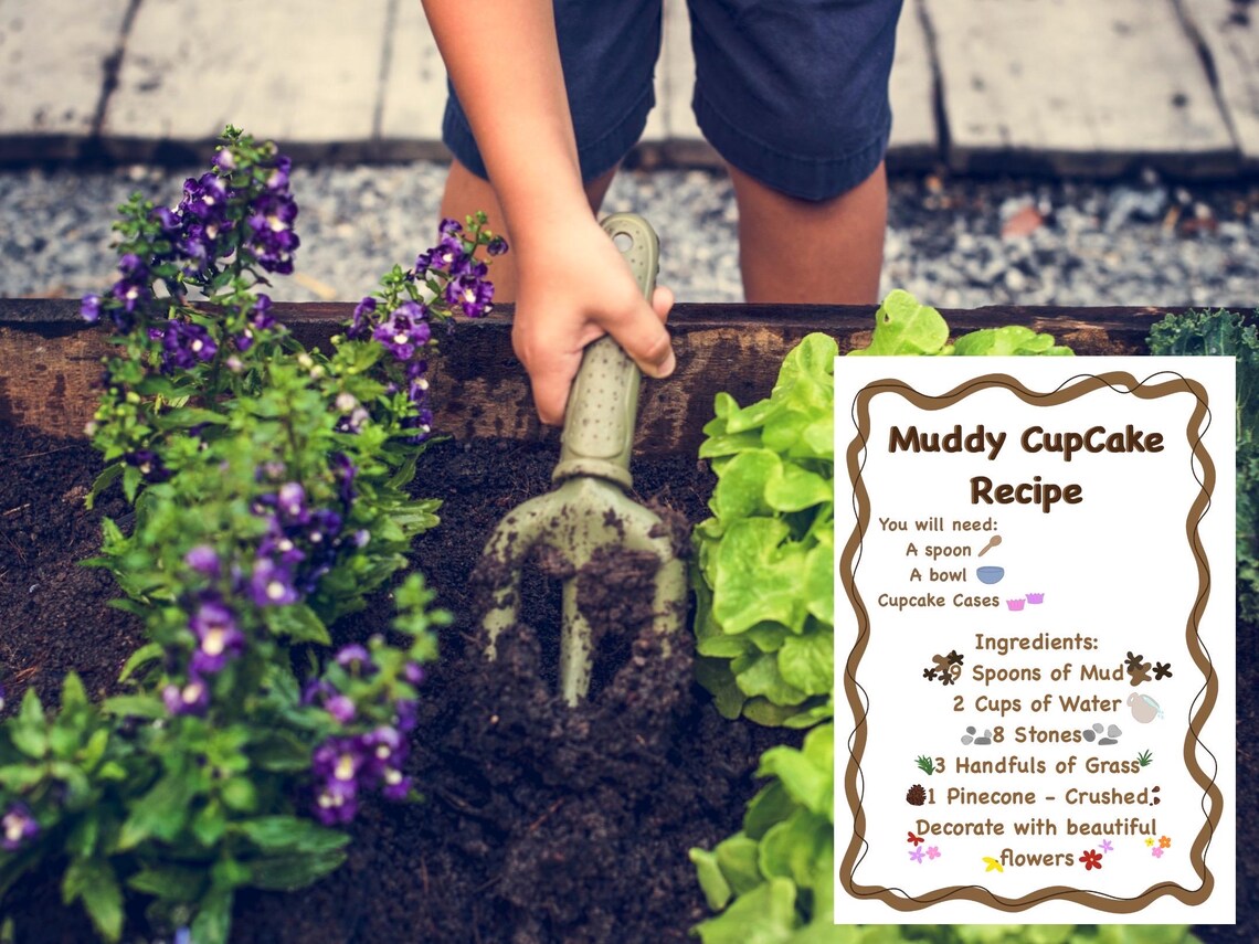 Muddy Cupcake Recipe, Mud Pie Recipe, Recipe Poster, Mud Kitchen ...