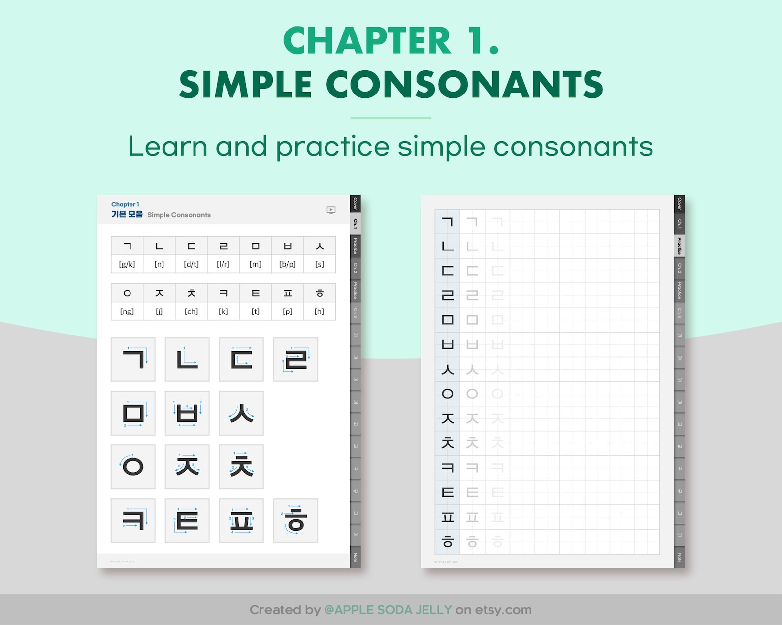 Korean Basic Hangul Practice Notebook Do You Know Hangul - Etsy Ireland