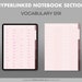 All-in-one Korean Study Notebook Dark Mode Words Hangul Manuscript ...