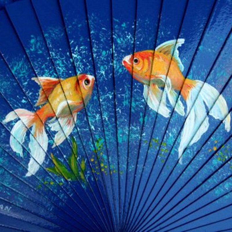 Hand Painted Fan - Etsy