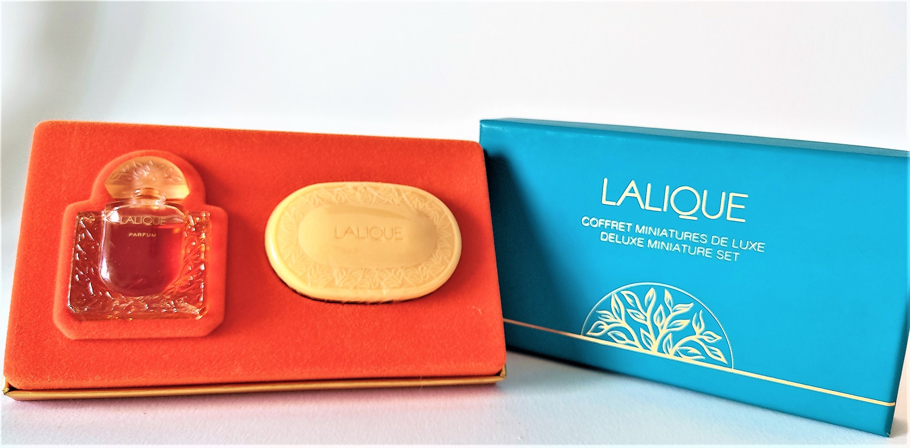 Lalique Coffret Miniatures De Lux Miniature Set / Parfum 4.5 - Etsy