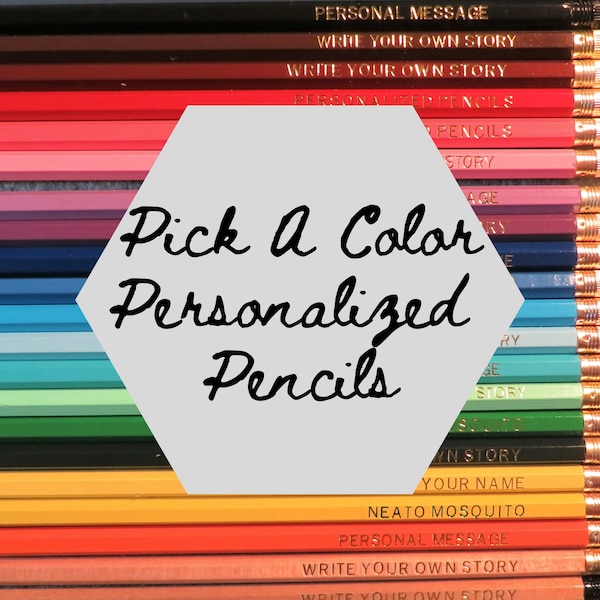 Personalized Pencils - Etsy