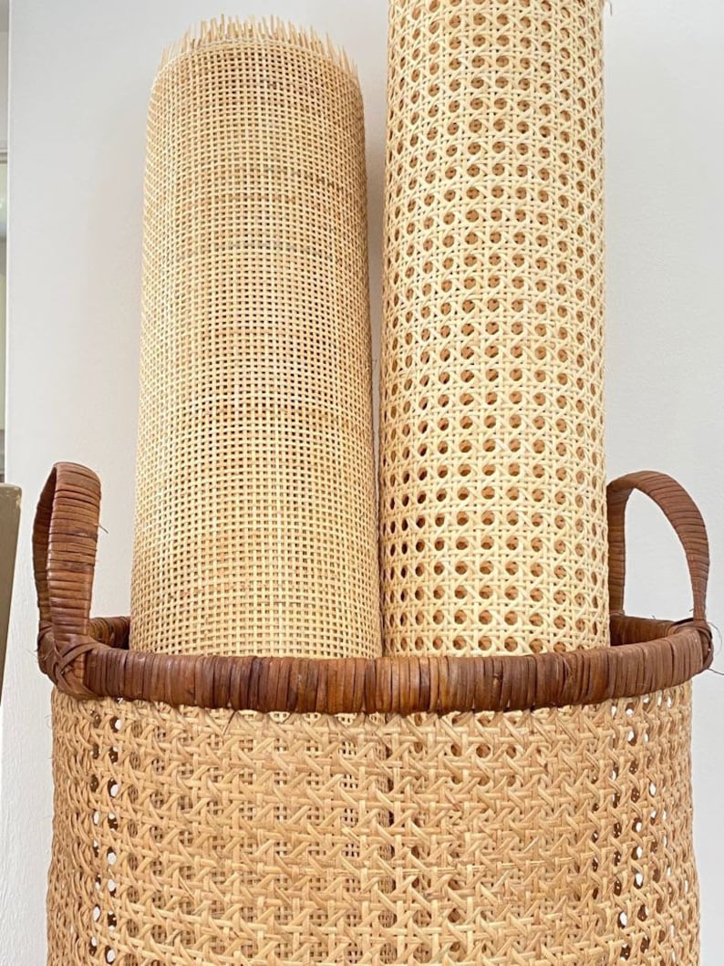 SQUARE MESH Cane Webbing Radio Weave Rattan Pre Woven Canning - W400mm ...