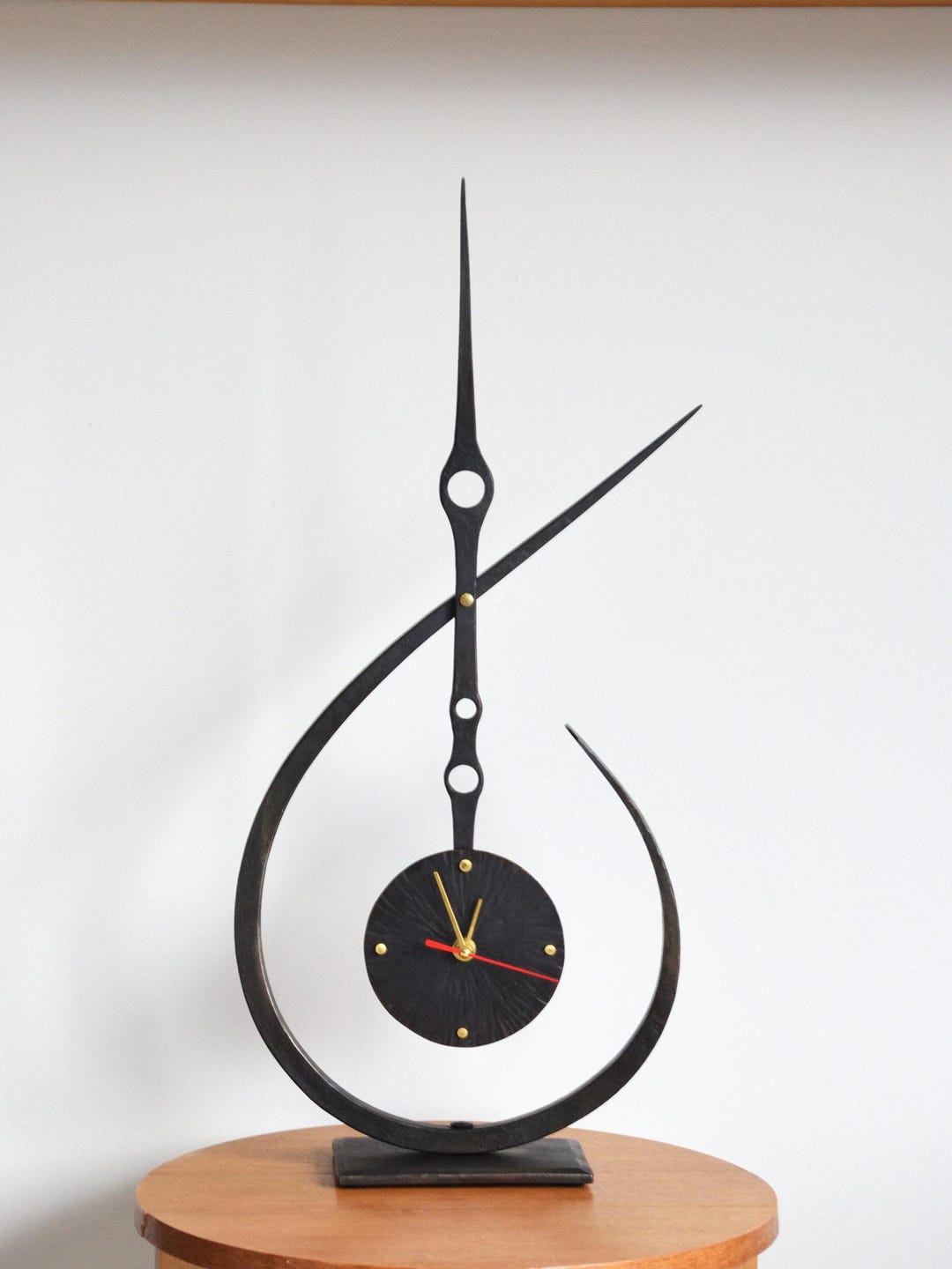 Hand Forged Freestanding Clock - Etsy
