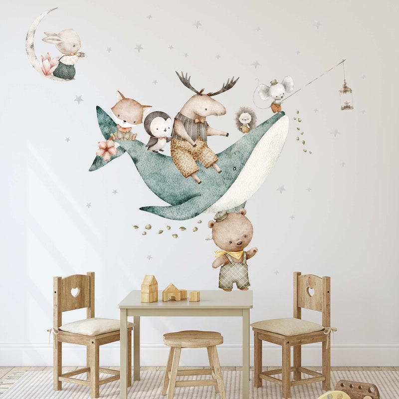Animal Wall Stickers - Etsy